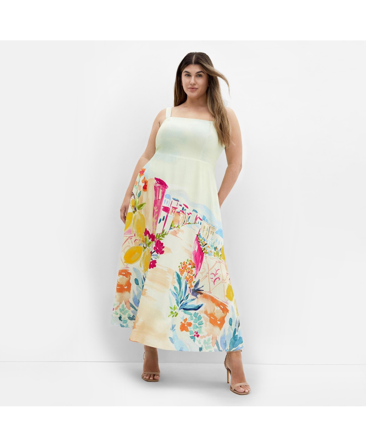 Click here for City Chic Womens Sorrento Print Maxi Dress - Sorre... prices