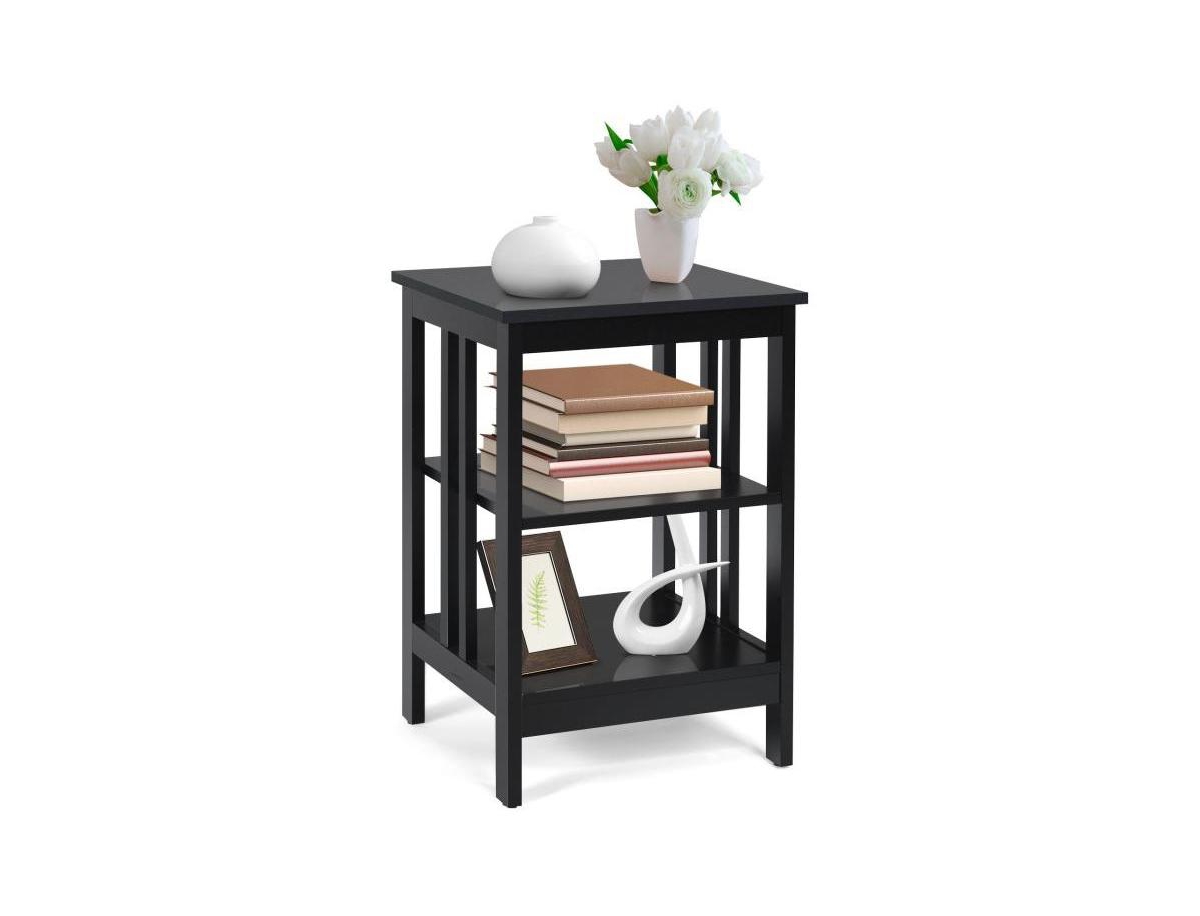 Click here for Gouun 3-Tier Square Nightstand with Side Baffles a... prices