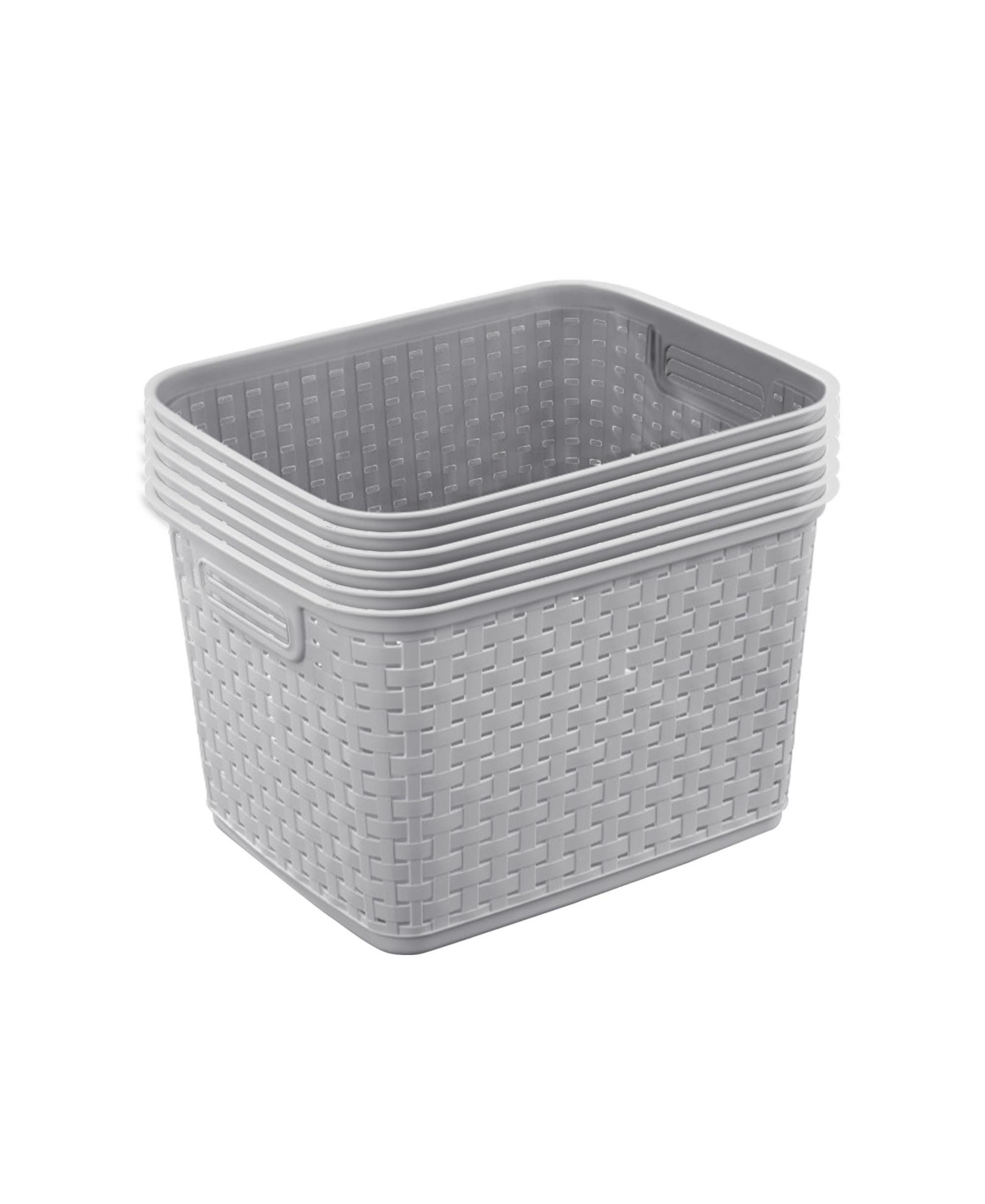 Click here for Gnuadz Tall Weave Woven Plastic Storage Baskets Wi... prices