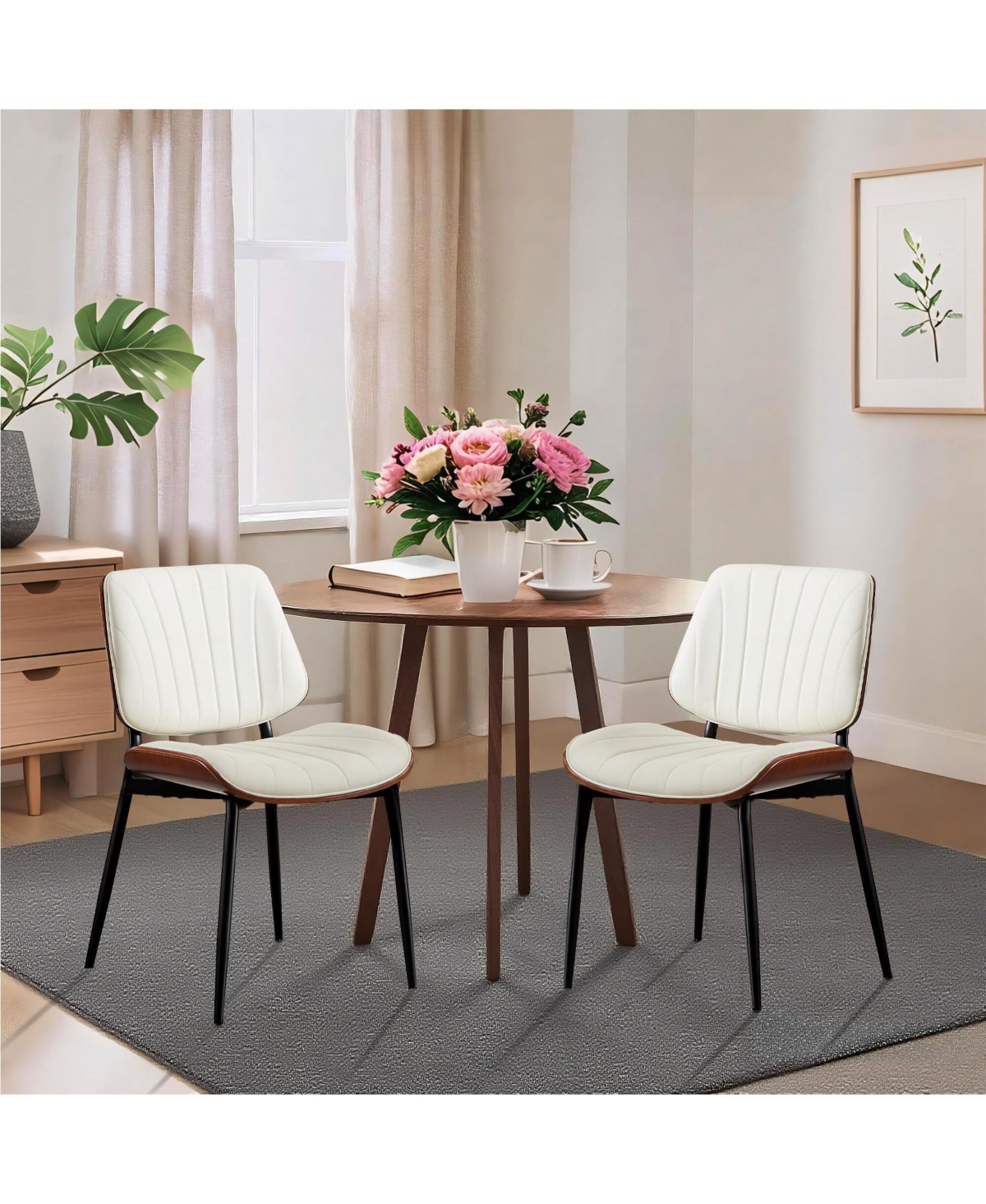 Click here for gaomon Dining Chairs Set of 2  Modern Pu Leather U... prices