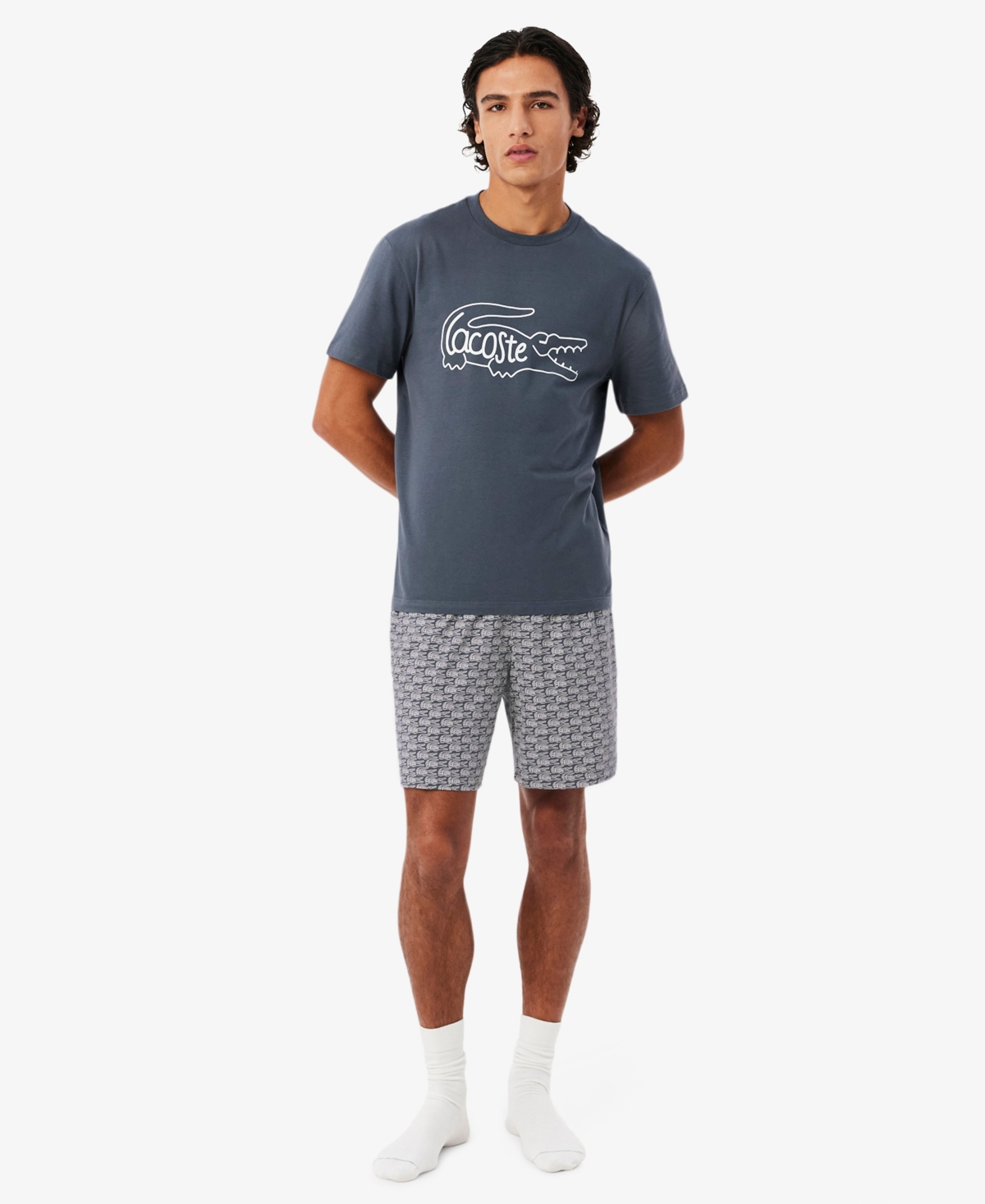 Click here for Lacoste Mens Short-Sleeve T-Shirt and Pajama Short... prices