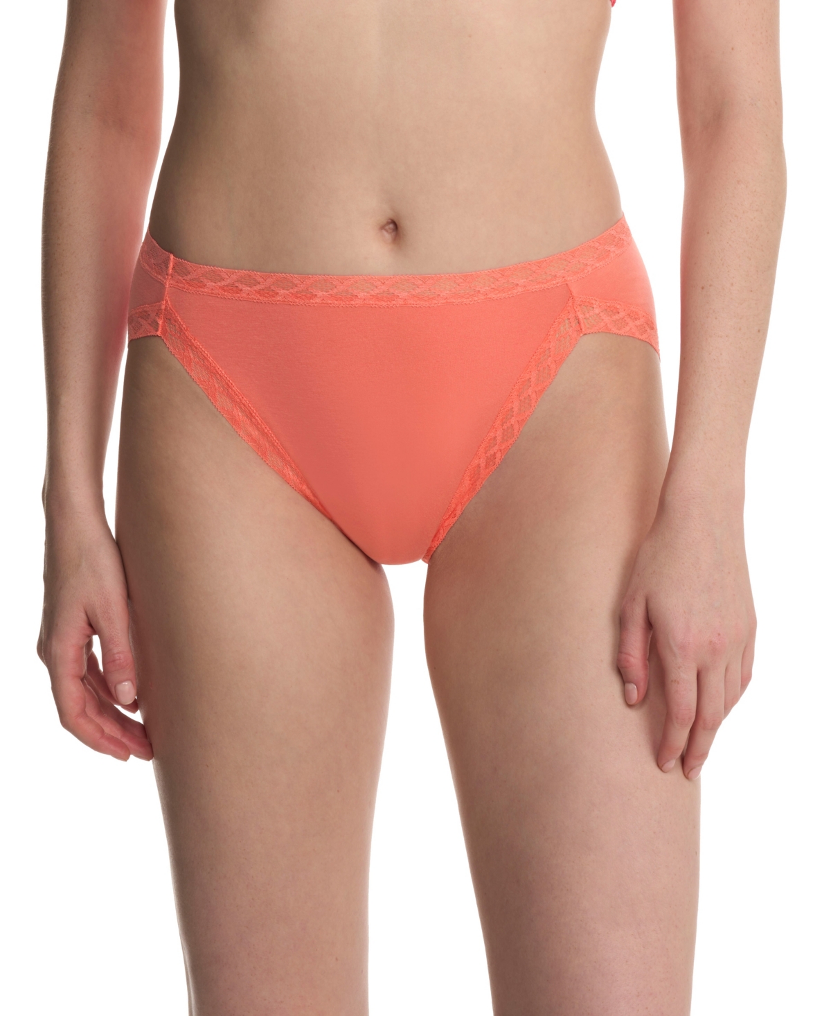Click here for Natori Bliss Lace-Trim Cotton French-Cut Brief Und... prices