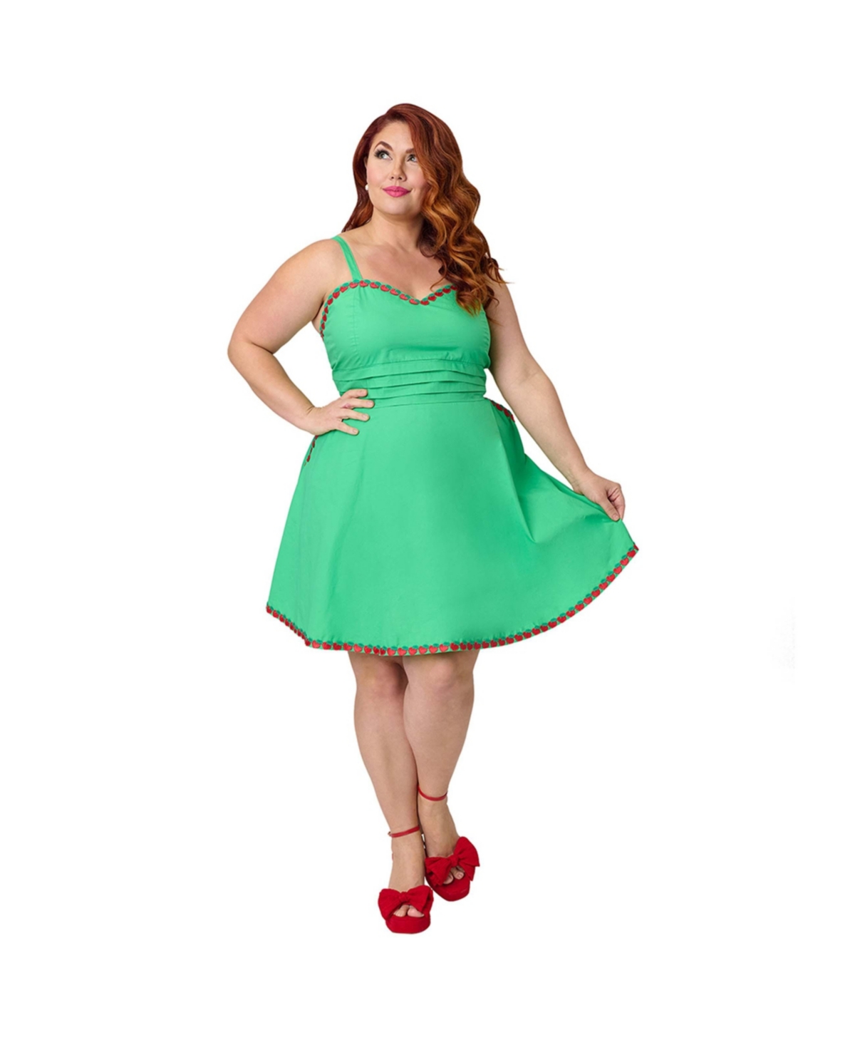 Click here for Unique Vintage Plus Size 1950s Sleeveless Cotton F... prices