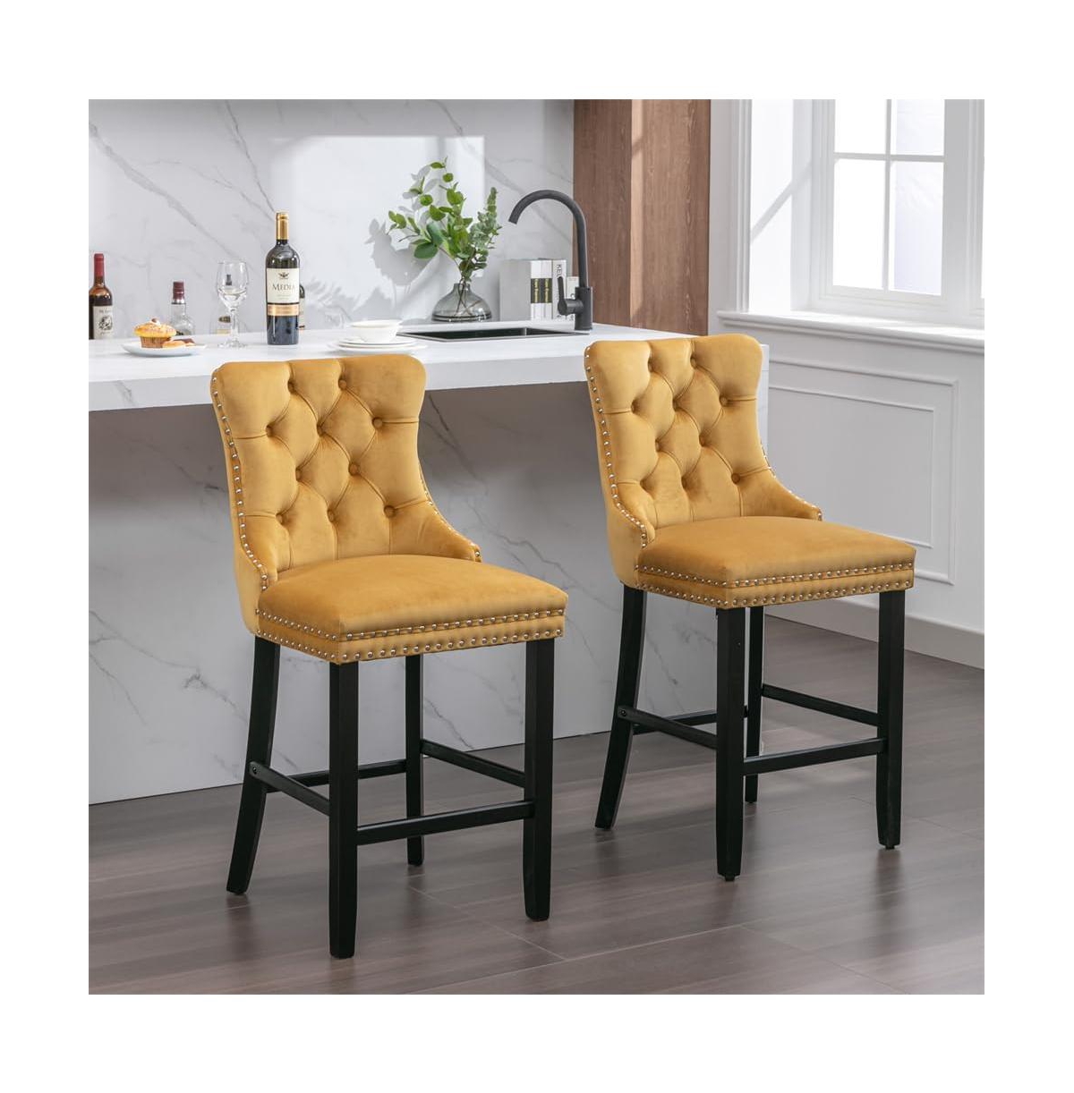 Click here for gaomon Dining Chair Set of 2 Contemporary Velvet U... prices