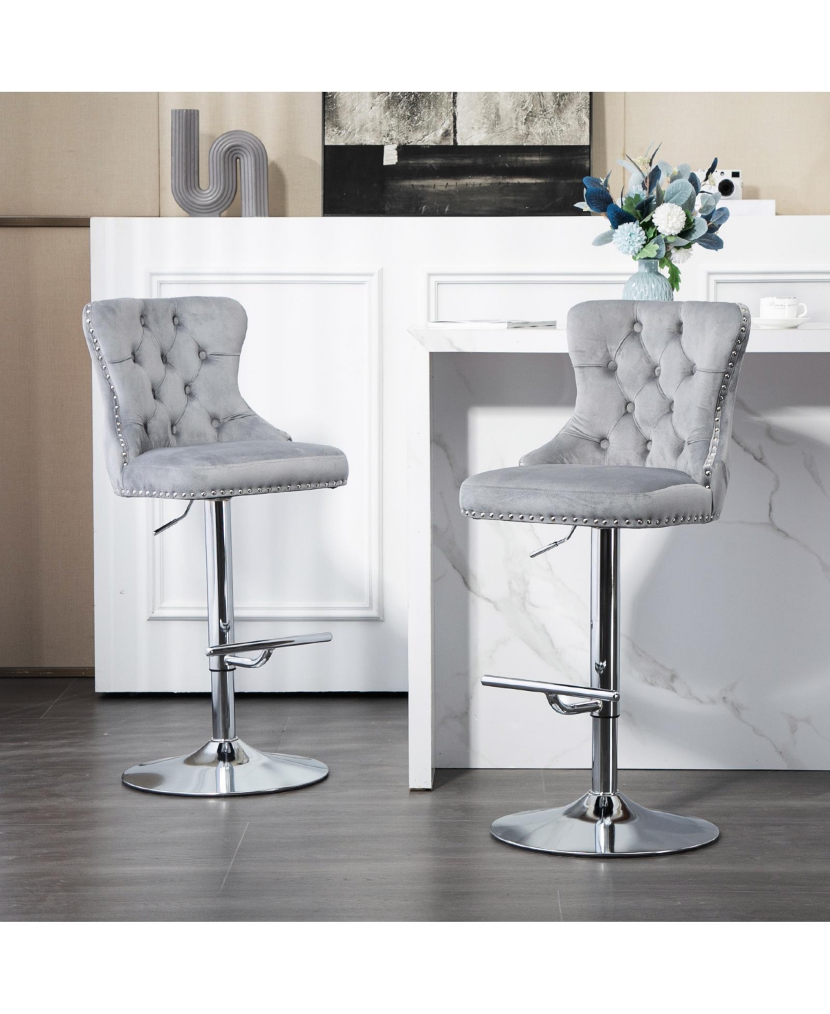Click here for gaomon Dining Chair Modern Swivel Bar Stools Set o... prices