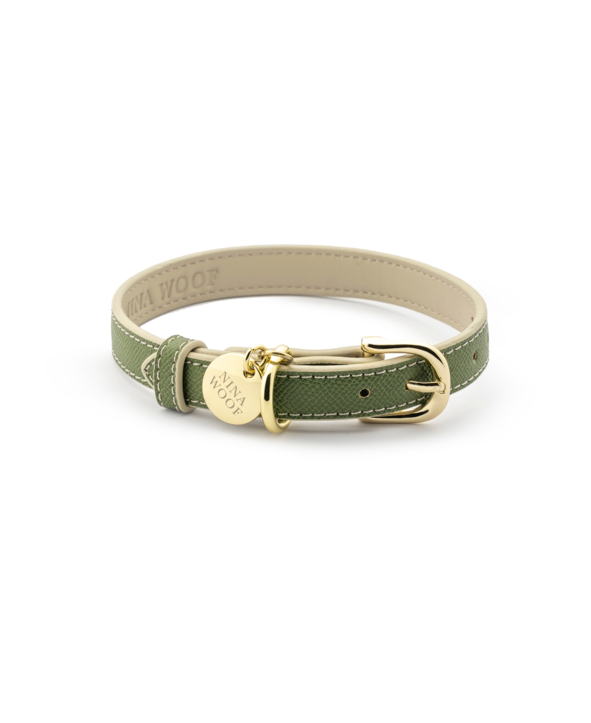Click here for Pet Dog Collar - Nina Woof - Olive prices