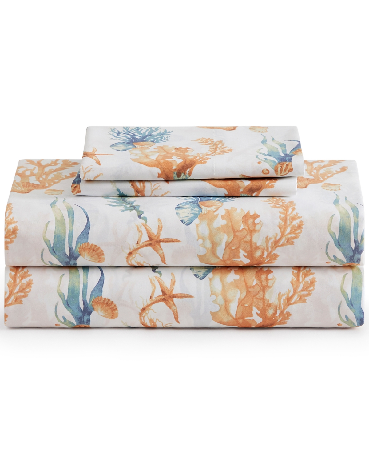 Click here for Caribbean Joe Coastal Pattern 4-Pc. Sheet Set  Que... prices