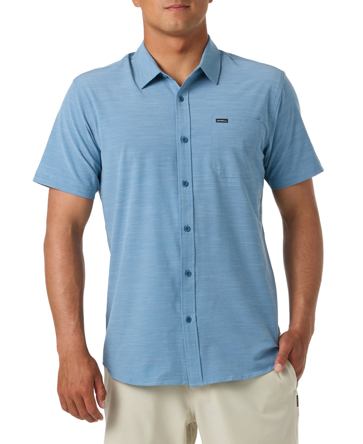 Click here for ONeill Mens Button-Front Woven Shirt - Captain Blu... prices