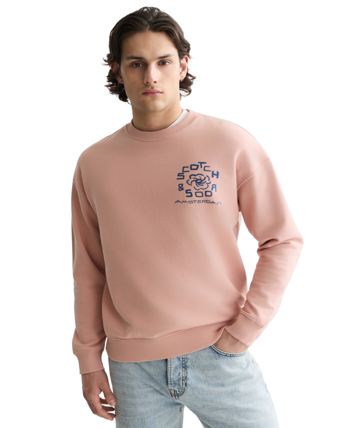 Click here for Scotch & Soda Mens Artwork Relaxed-Fit Sweatshirt... prices