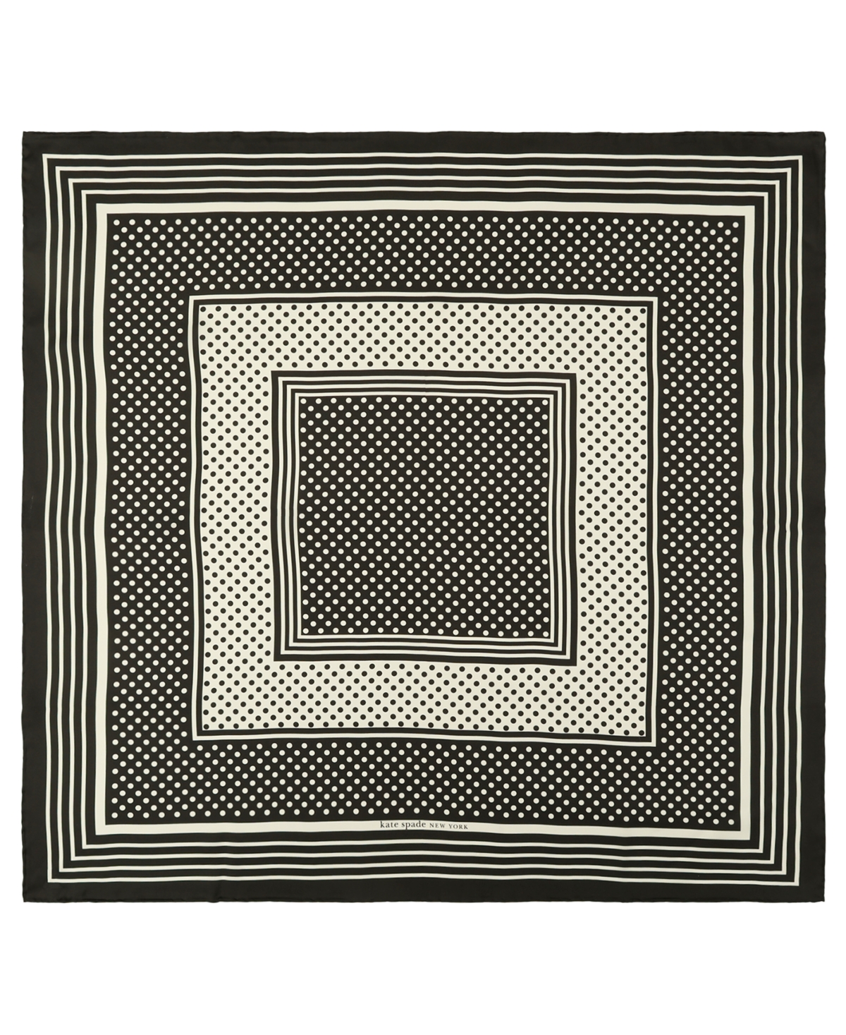 Click here for kate spade new york Dot Silk Square Scarf - Black... prices