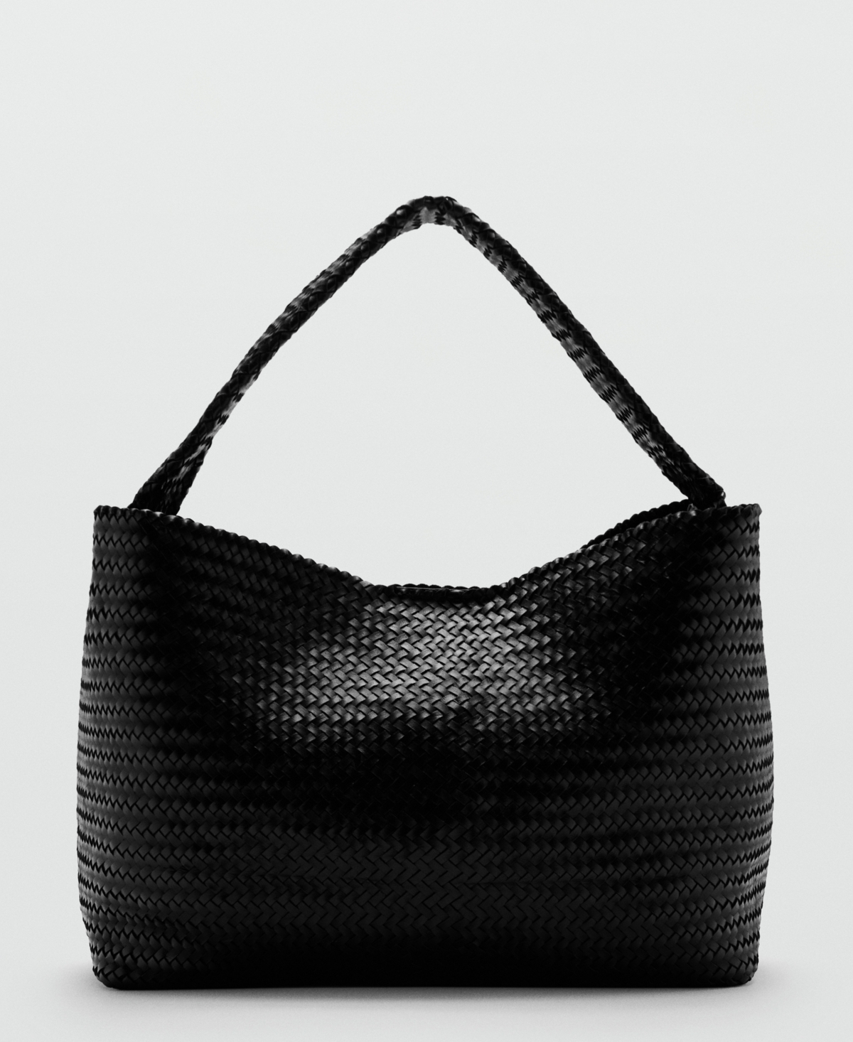 Click here for Mango Womens Braided Bucket Bag - Black prices