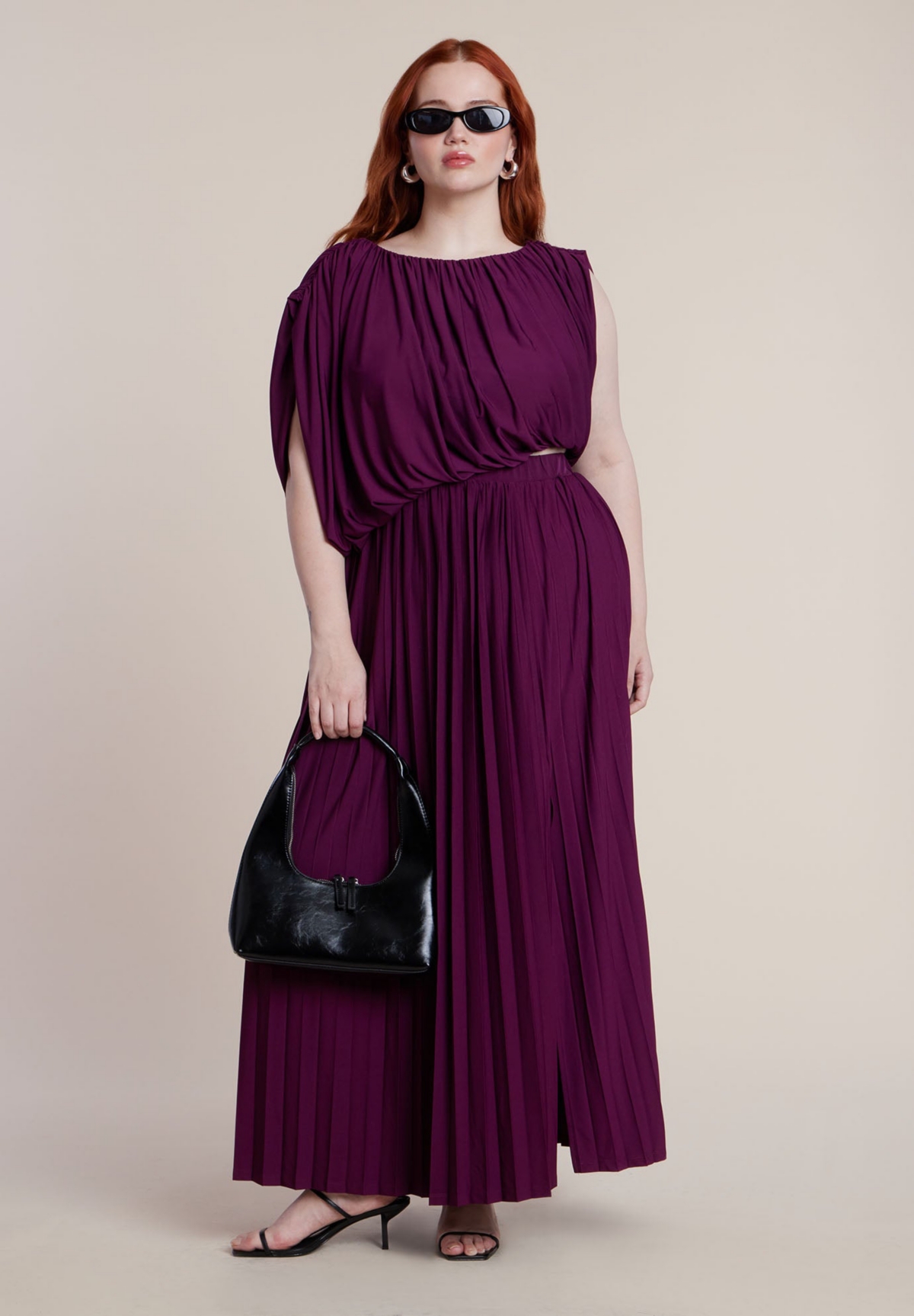 Click here for Eloquii Womens Plus Size Asym Bodice Maxi Dress -... prices