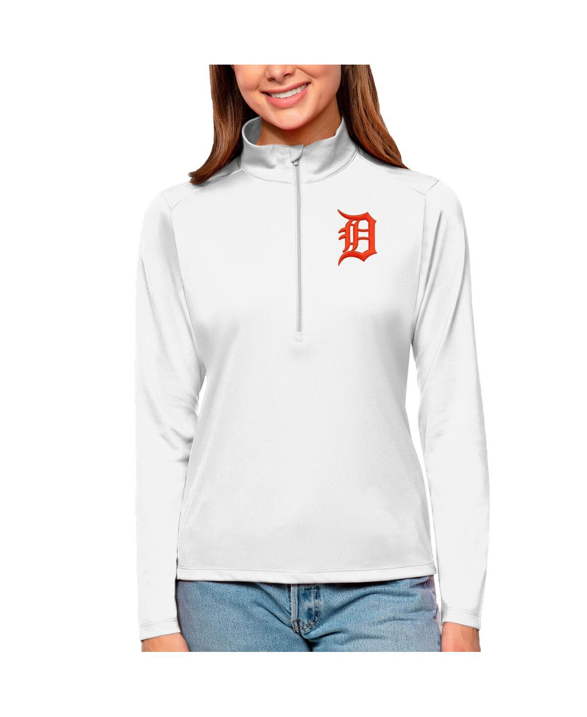 Click here for Antigua Womens White Detroit Tigers Tribute Quarte... prices
