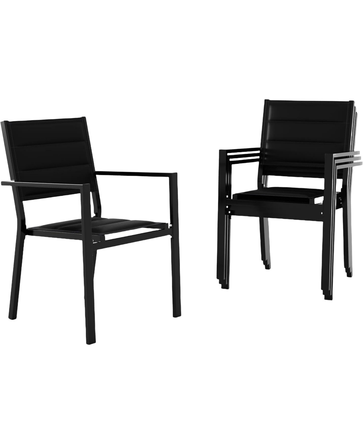 Click here for gaomon Textilene Patio Dining Chairs Set of 4 with... prices