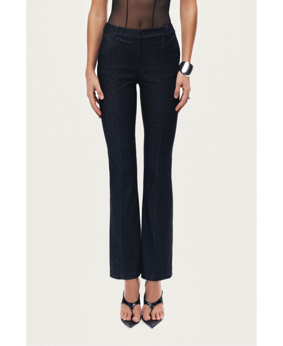 Click here for Nocturne Womens High-Rise Tailored Straight-Leg Pa... prices