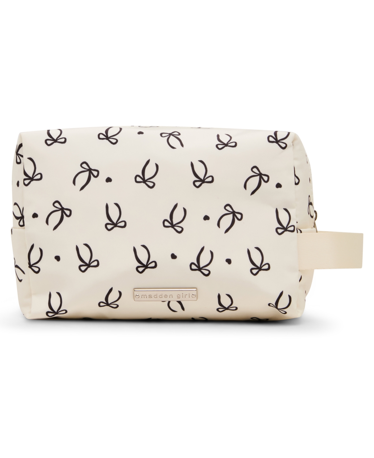 Click here for Madden Girl Eddie Zippered Pouch - Cream Bow prices
