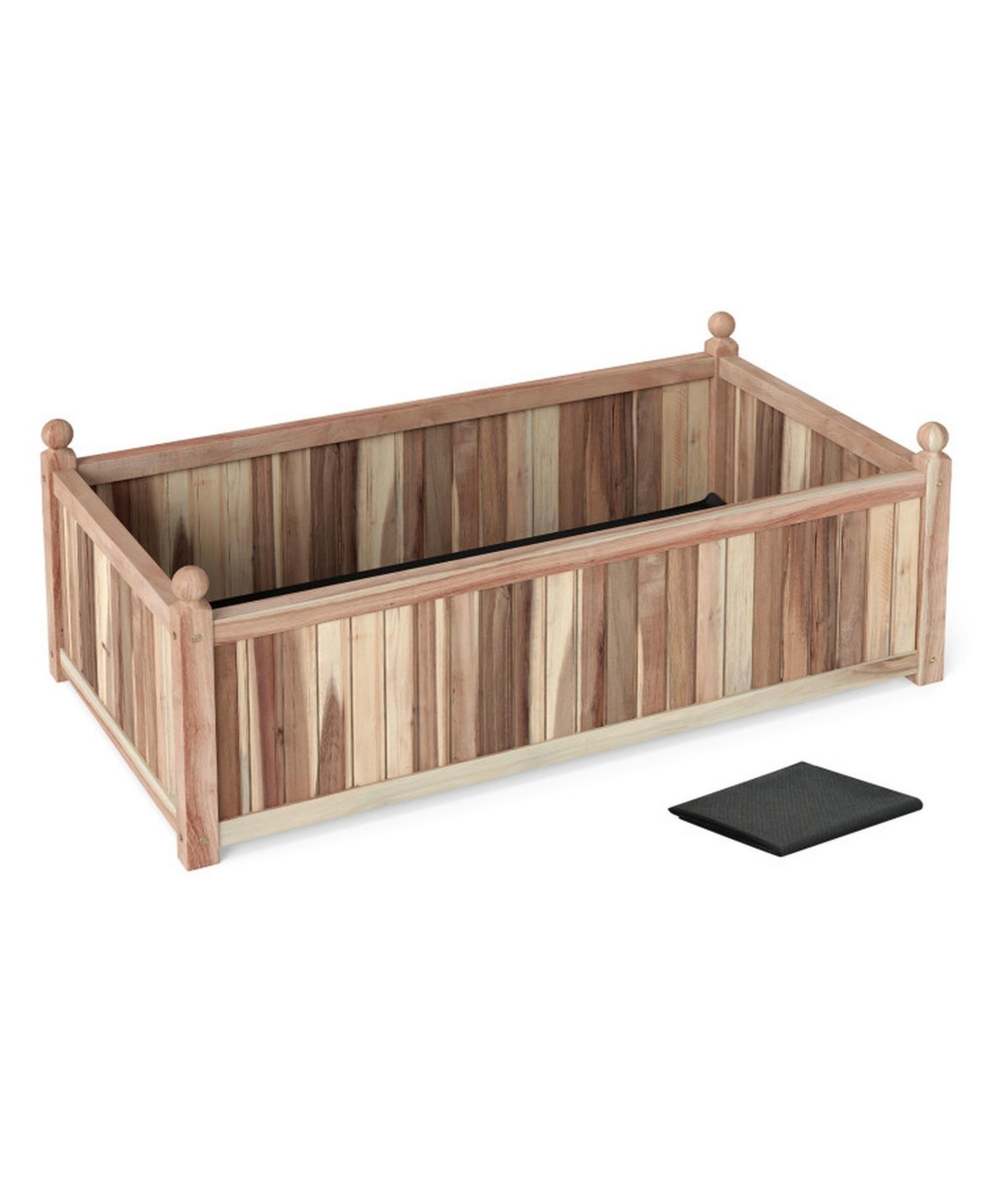 Click here for Gouun Acacia Wood Planter Box with Detachable Bott... prices