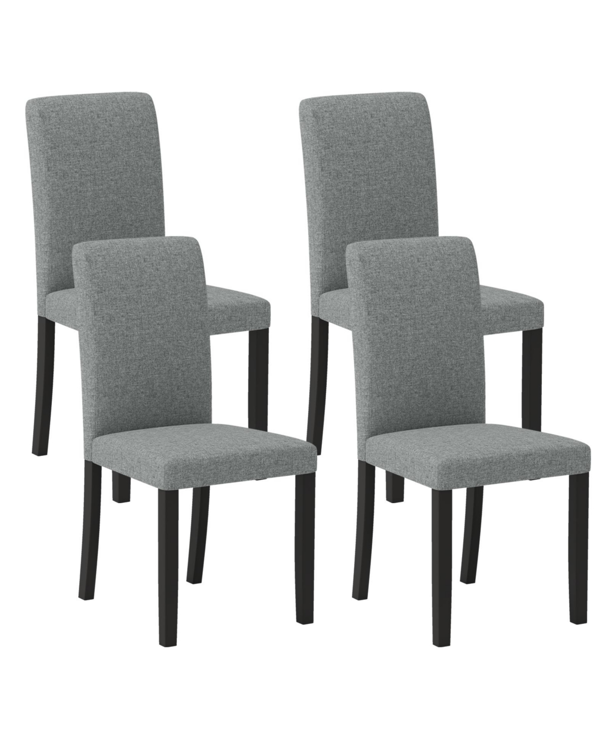 Click here for Gymax Dining Chair Set of 4 Mid-Century Modern Fab... prices