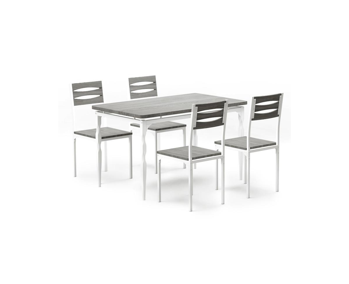 Click here for gaomon 5-Piece 4-Person Farmhouse Style Dining Tab... prices