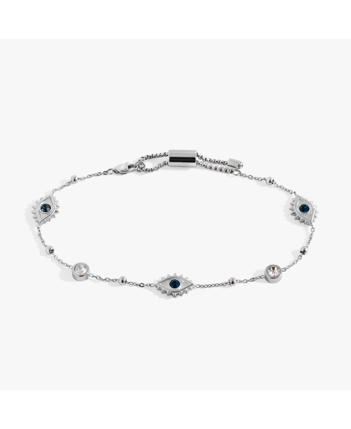 Click here for Alex and Ani Evil Eye Crystal Anklet - Silver prices