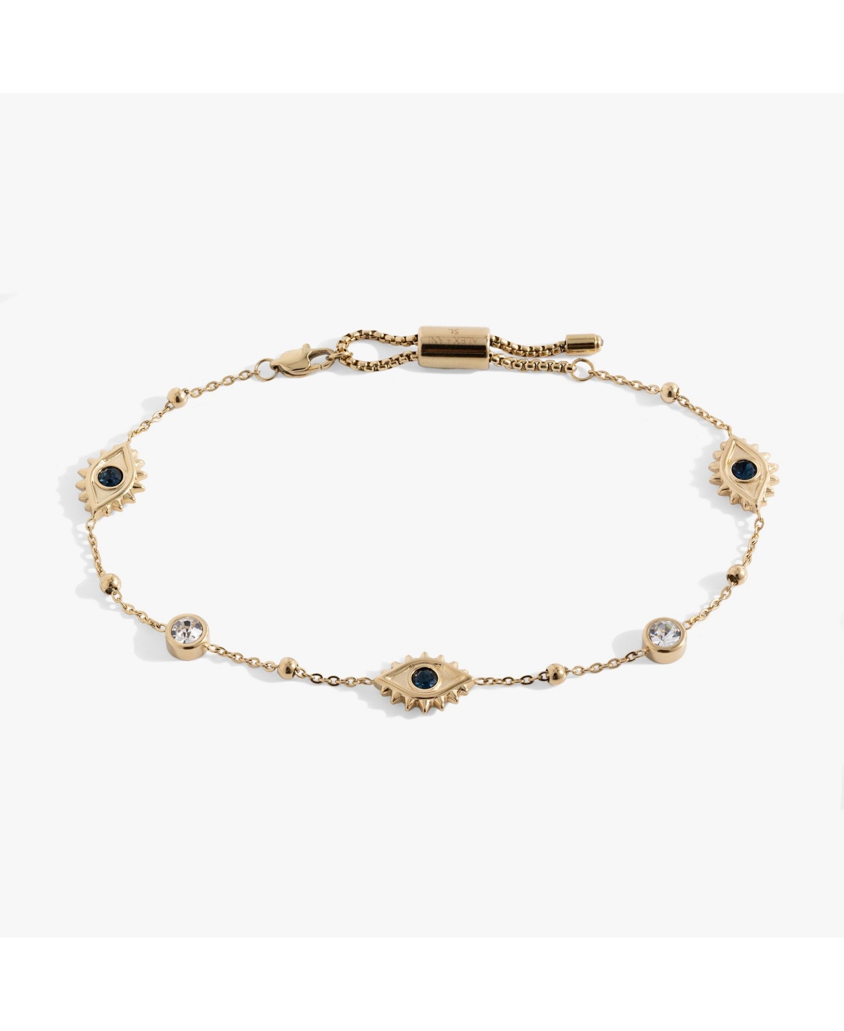 Click here for Alex and Ani Evil Eye Crystal Anklet - Gold prices