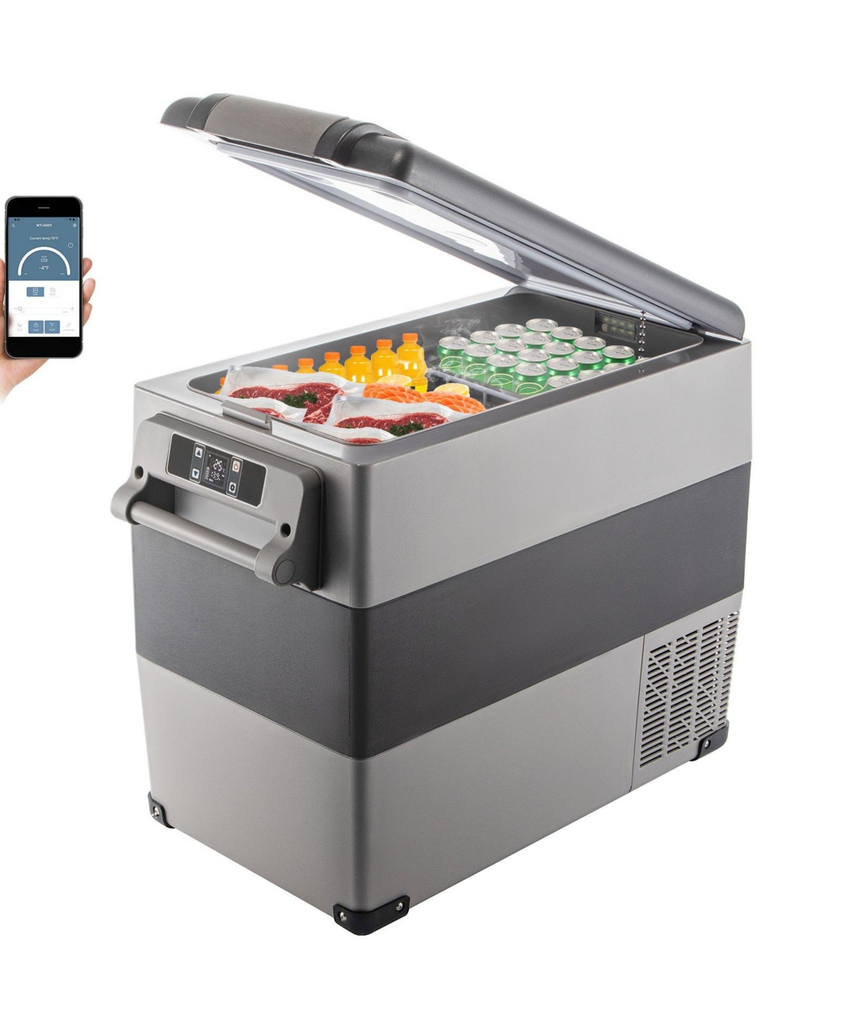 Click here for Mecale 58 Quart Portable Car Refrigerator Dual Zon... prices