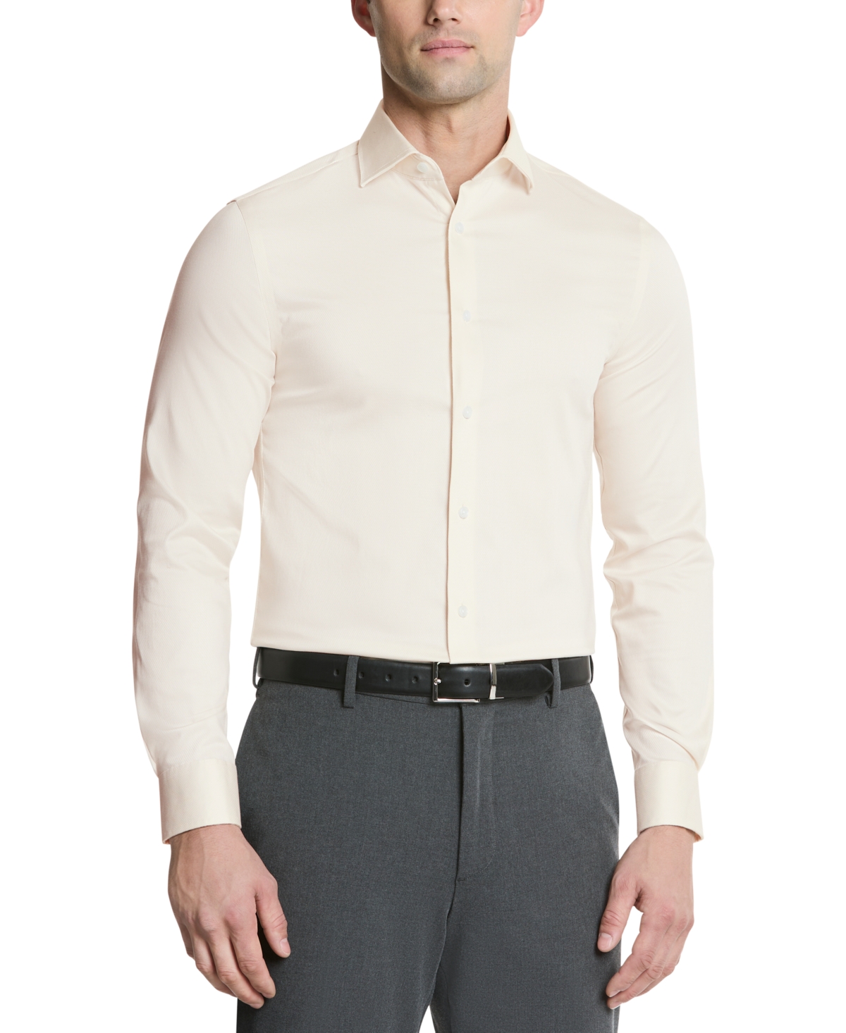 Click here for Michael Kors Mens Regular-Fit Dress Shirt - Ecru prices