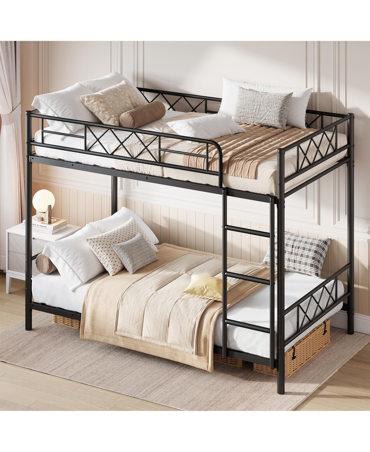Click here for Heavy Duty Twin Over Twin Bunk Bed for Adults and... prices