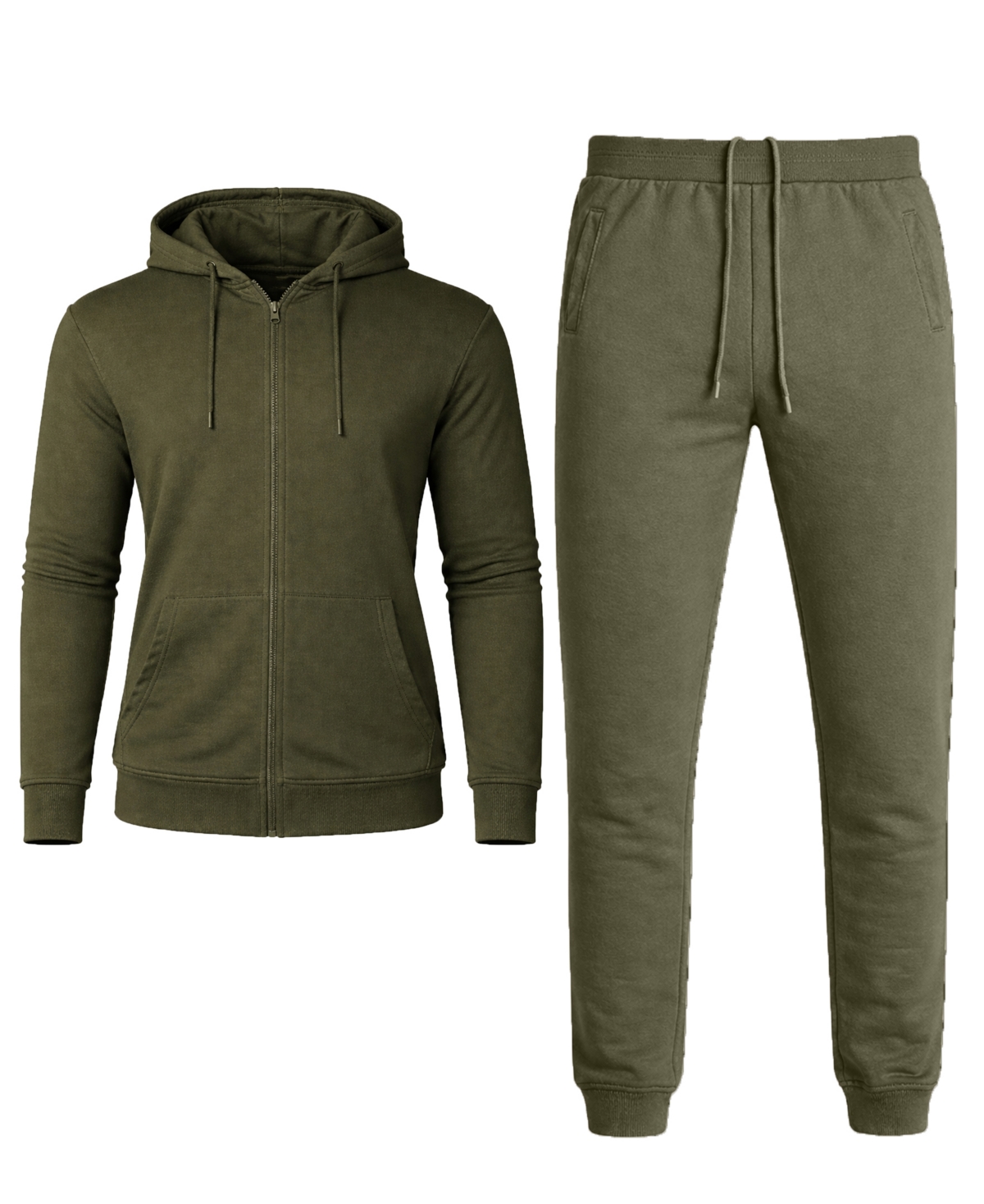 Click here for Blu Rock Mens French Terry Zip-Up Hoodie and Jogge... prices