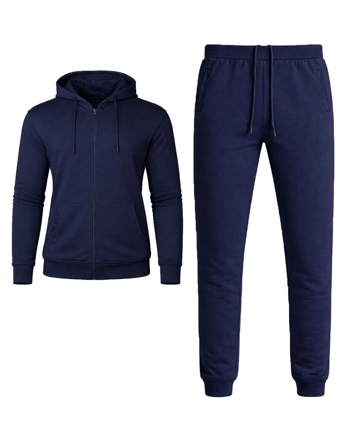 Click here for Blu Rock Mens French Terry Zip-Up Hoodie and Jogge... prices