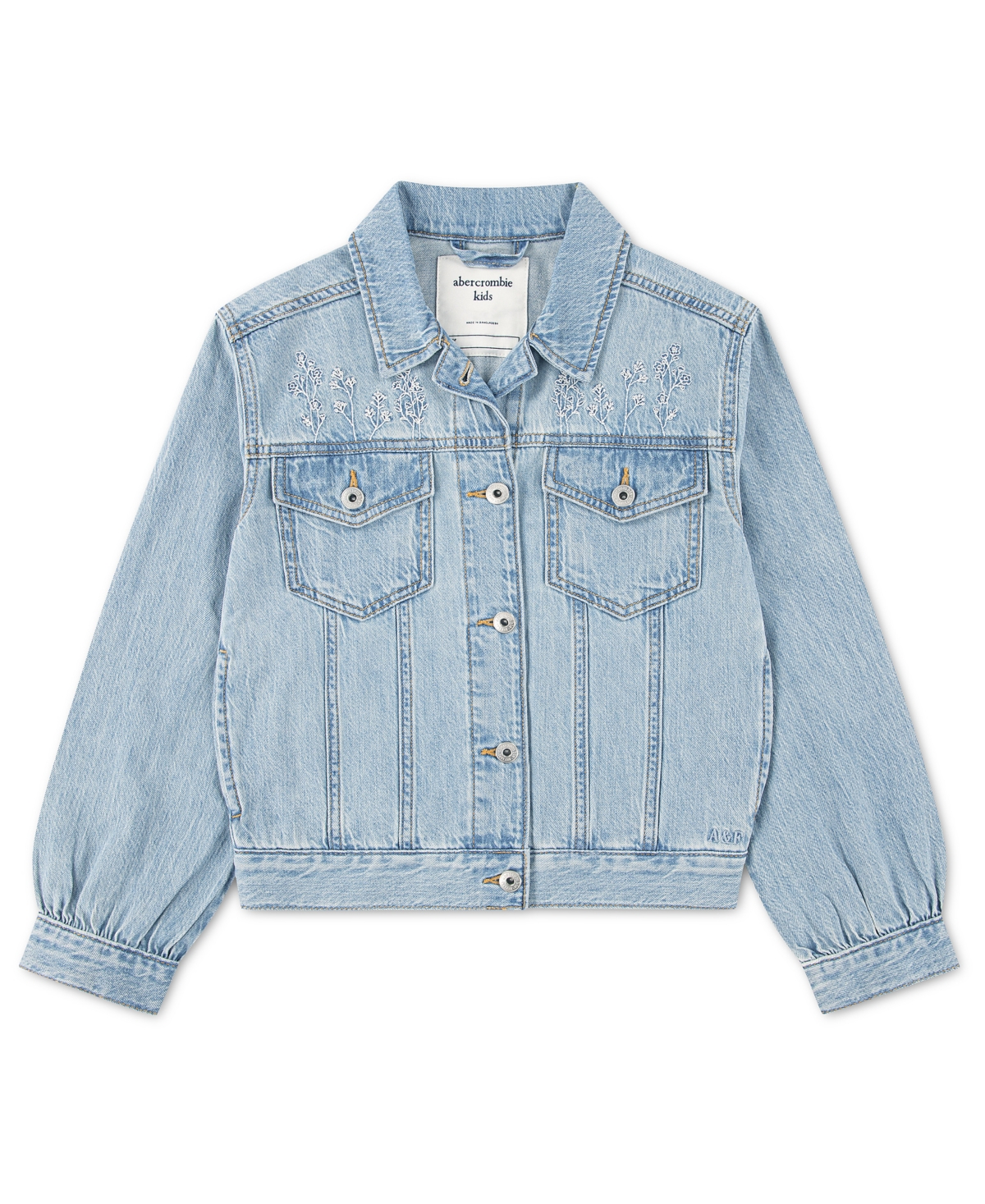 Click here for abercrombie kids Baby Girls Oversized Dobby Jacket... prices