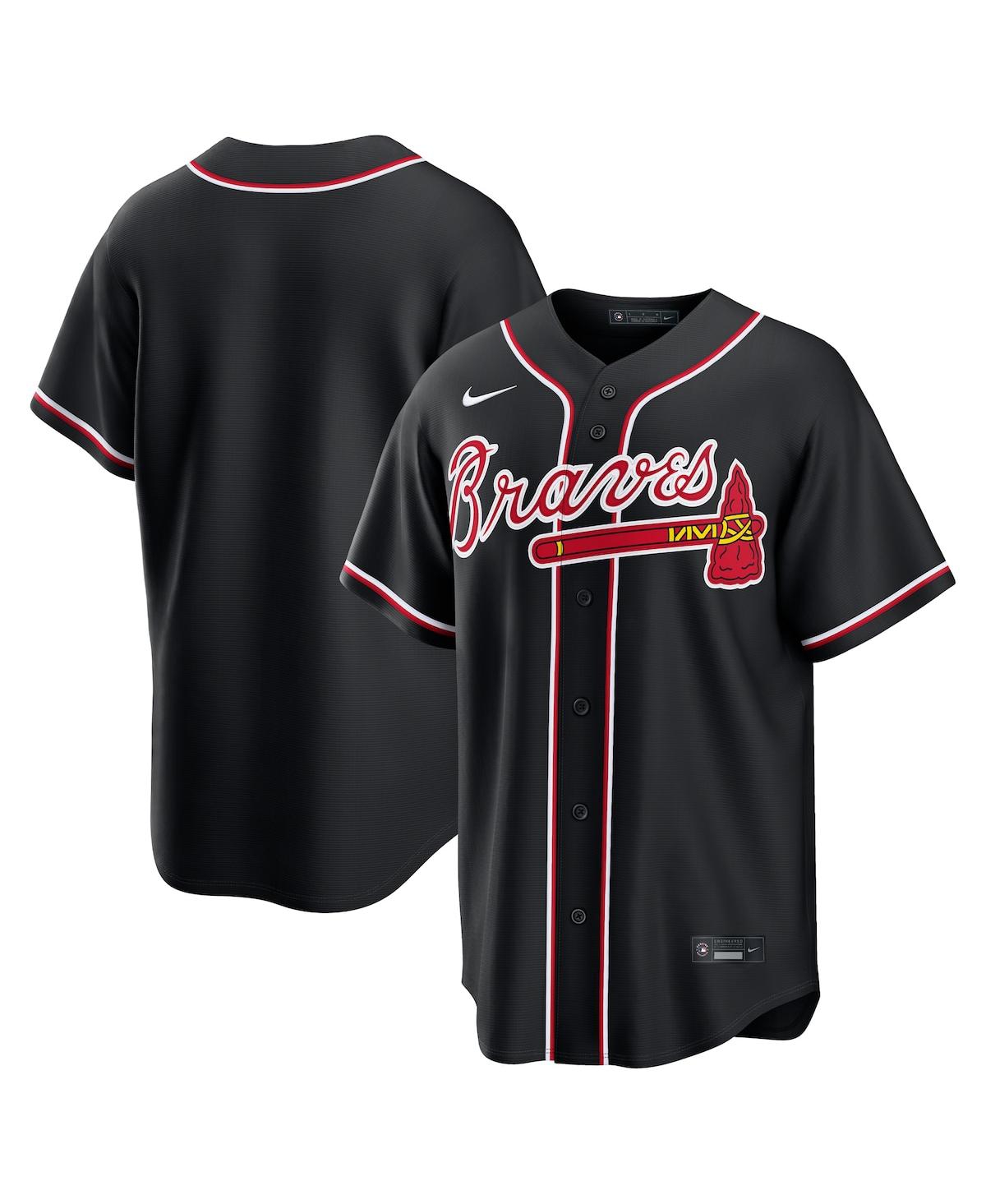 Click here for Nike Mens Black Atlanta Braves 2026 Replica Fashio... prices