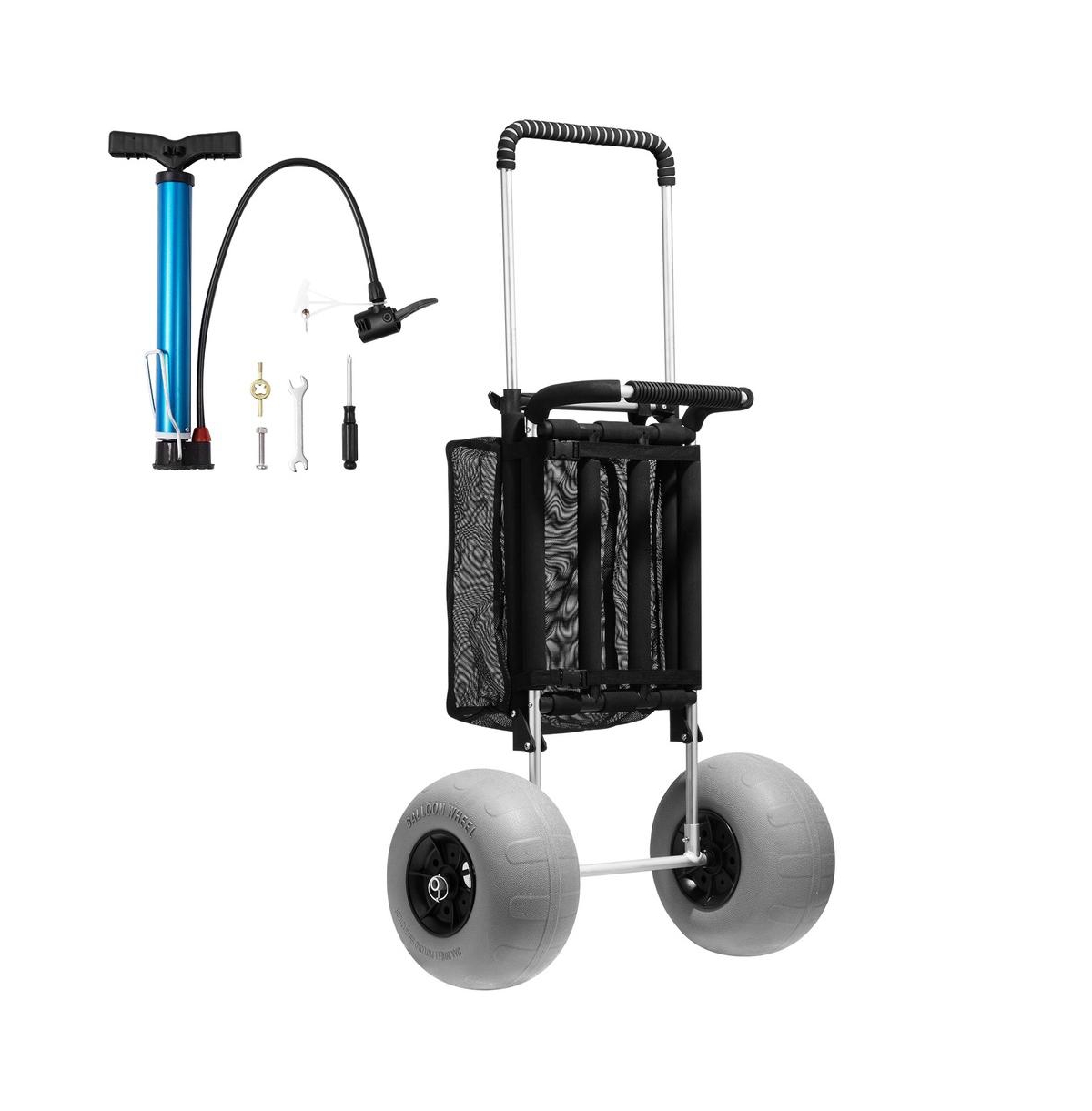 Click here for Sugift Folding Beach Dolly with 12 in Balloon Whee... prices