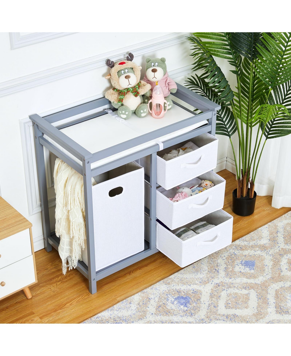 Click here for gaomon Wooden Baby Changing Table  Infant Diaper C... prices