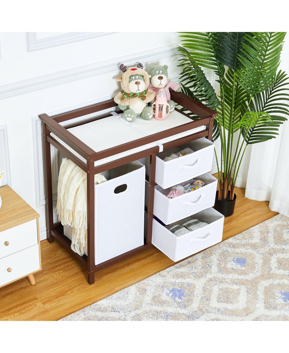 Click here for gaomon Wooden Baby Changing Table  Infant Diaper C... prices