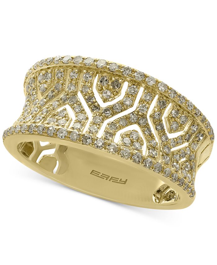 EFFY Collection EFFY® Diamond Band (1/2 ct. t.w.) in 14k Gold - Macy's