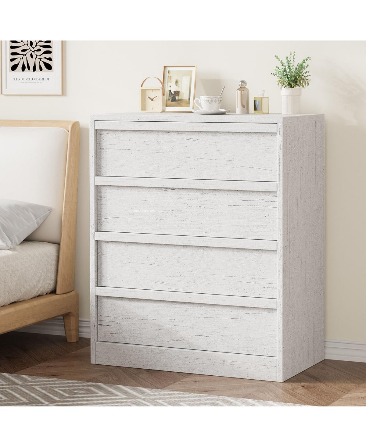 Click here for gaomon 4 Drawer Dresser for Bedroom  Nightstand 4... prices