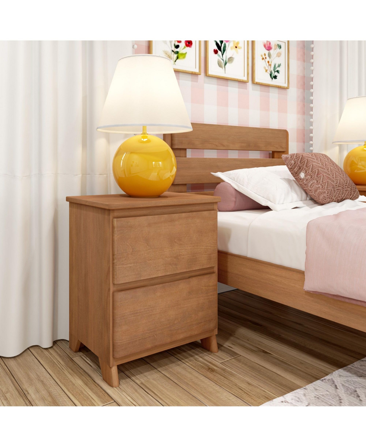 Click here for Max & Lily Farmhouse Kd Nightstand with 2 Drawers... prices