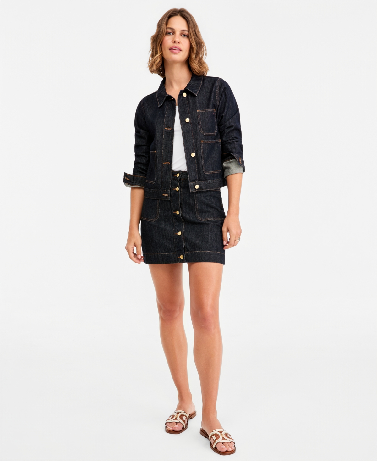 Click here for Tommy Hilfiger Womens Cotton Denim High-Rise Minis... prices