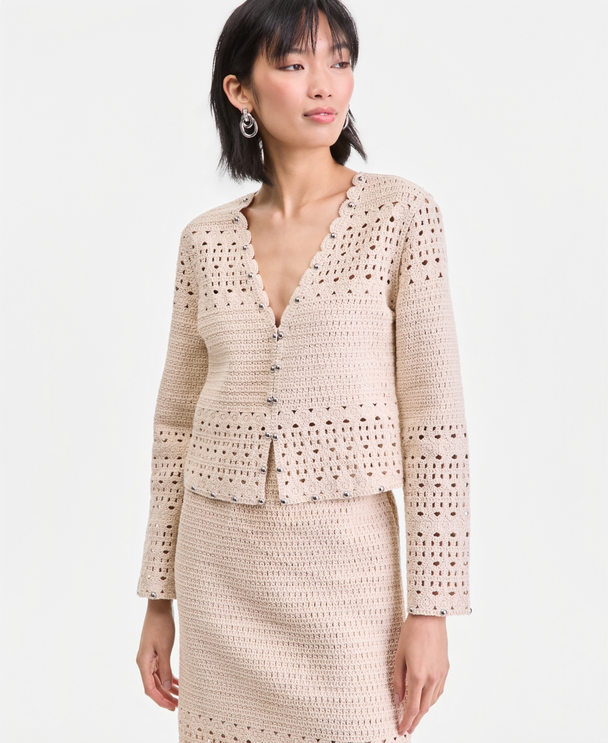 Click here for I.n.c. International Concepts Womens Studded Cotto... prices