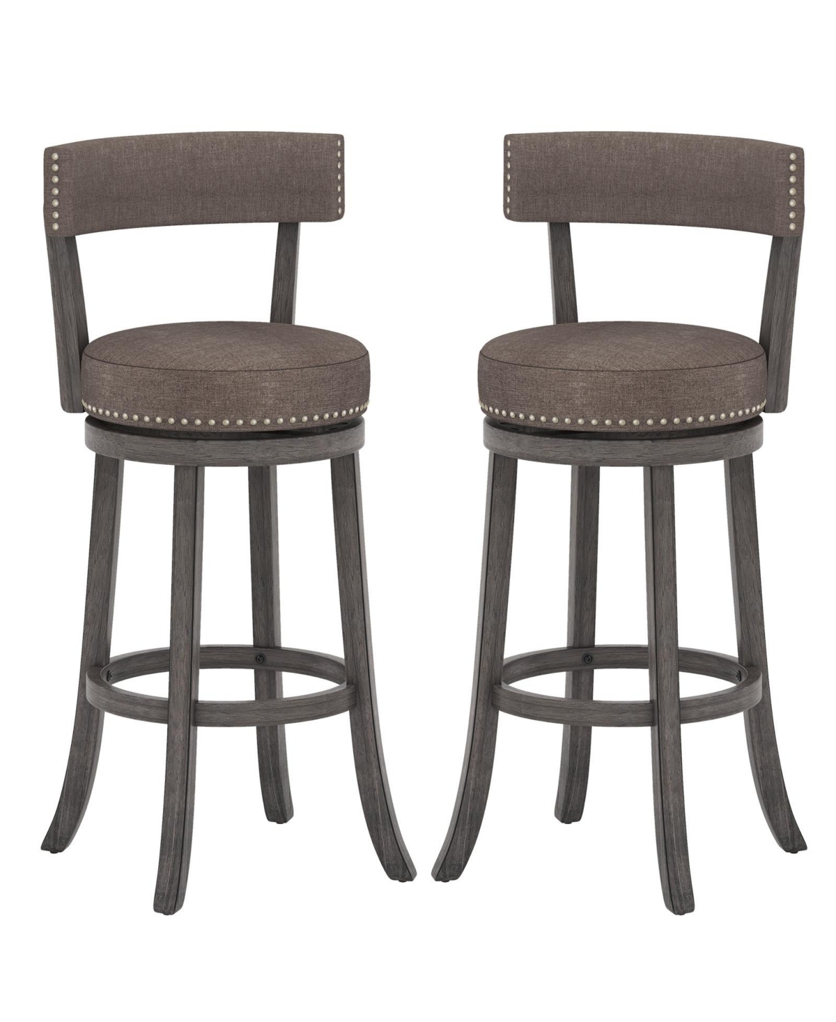 Click here for Slickblue 2 Piece Counter Height Swivel Chairs Rub... prices