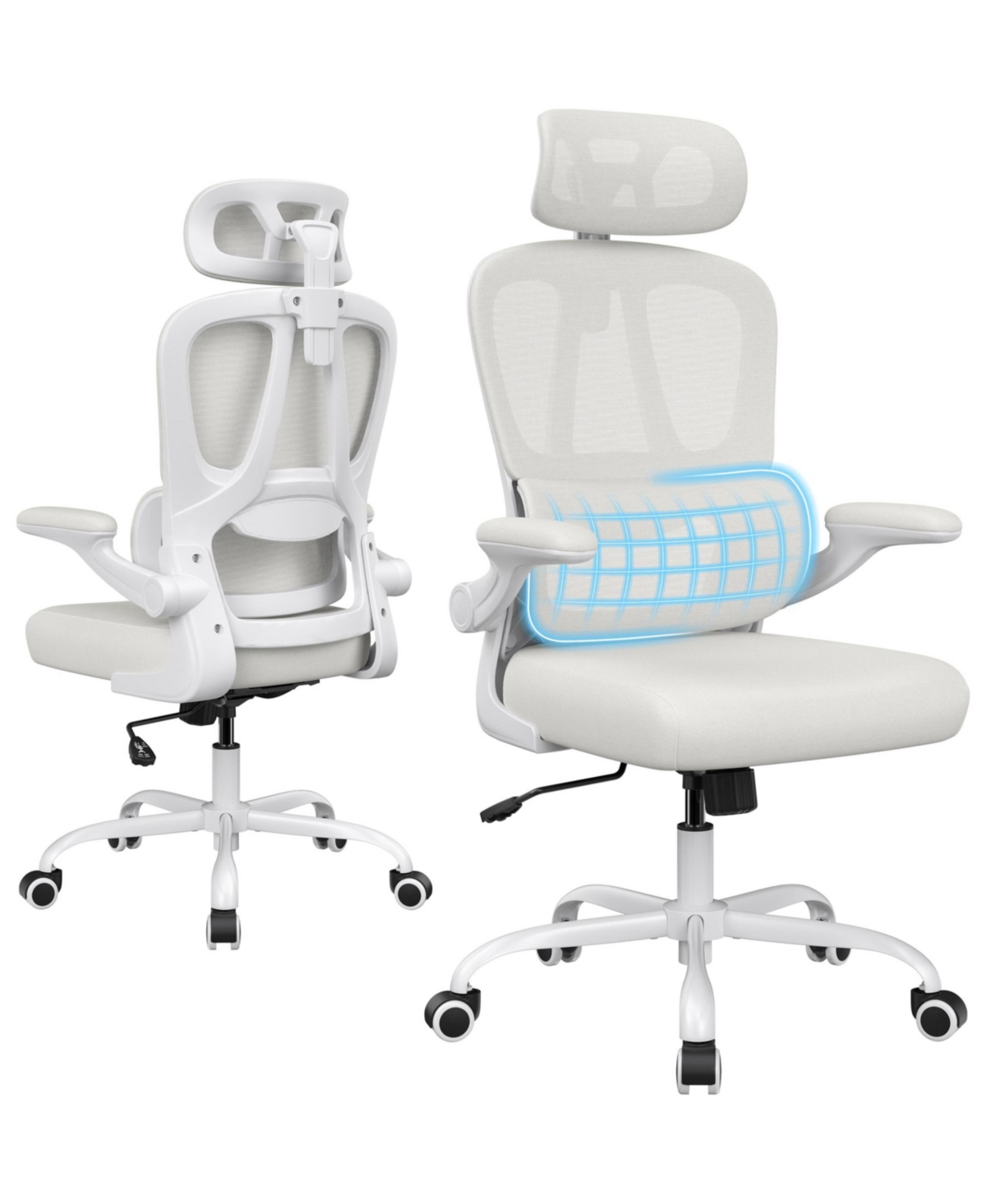 Click here for flynama Mesh High Back Office Chair with Headrest... prices