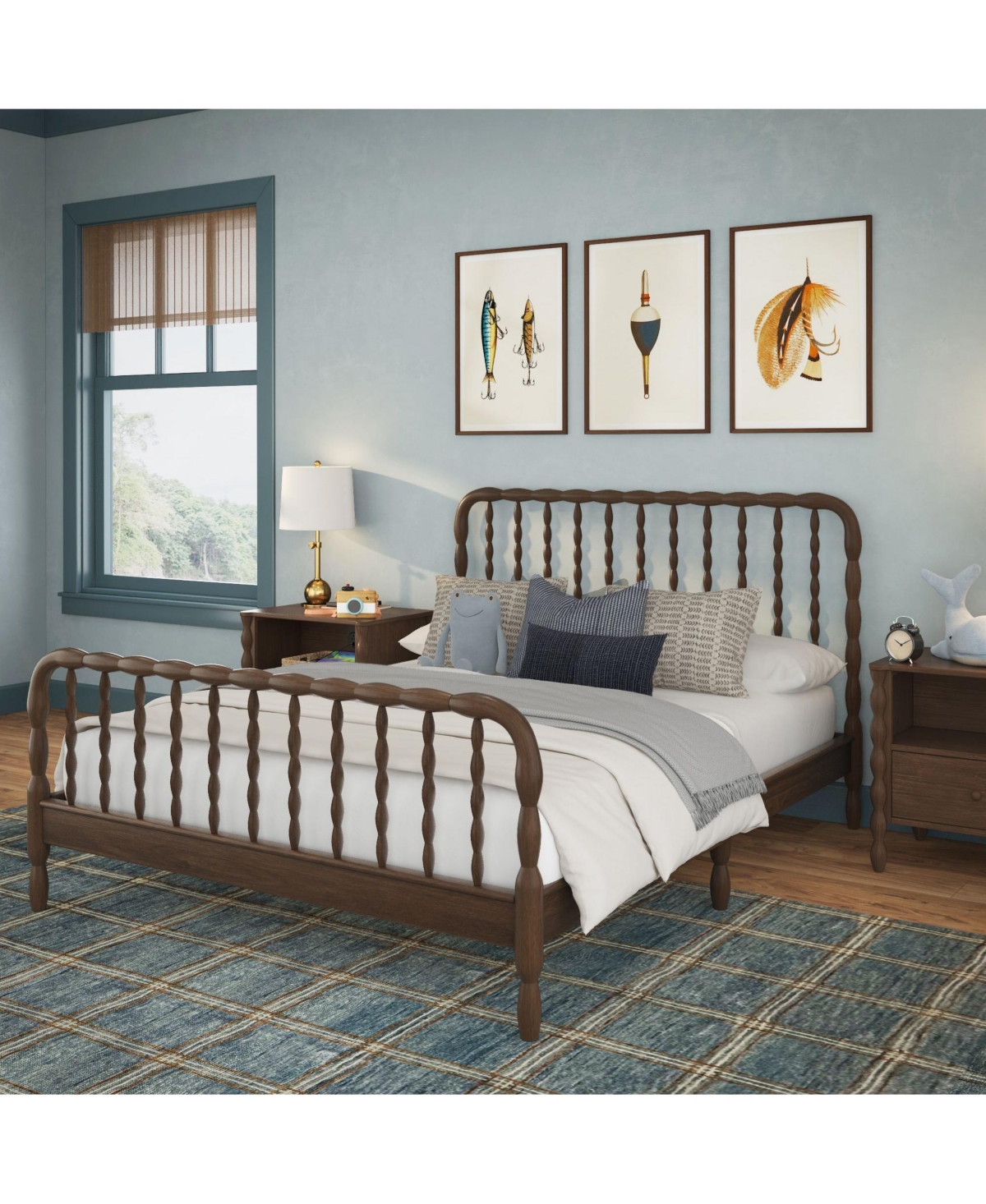 Click here for Max & Lily Jenny Lind Queen Bed - Walnut prices