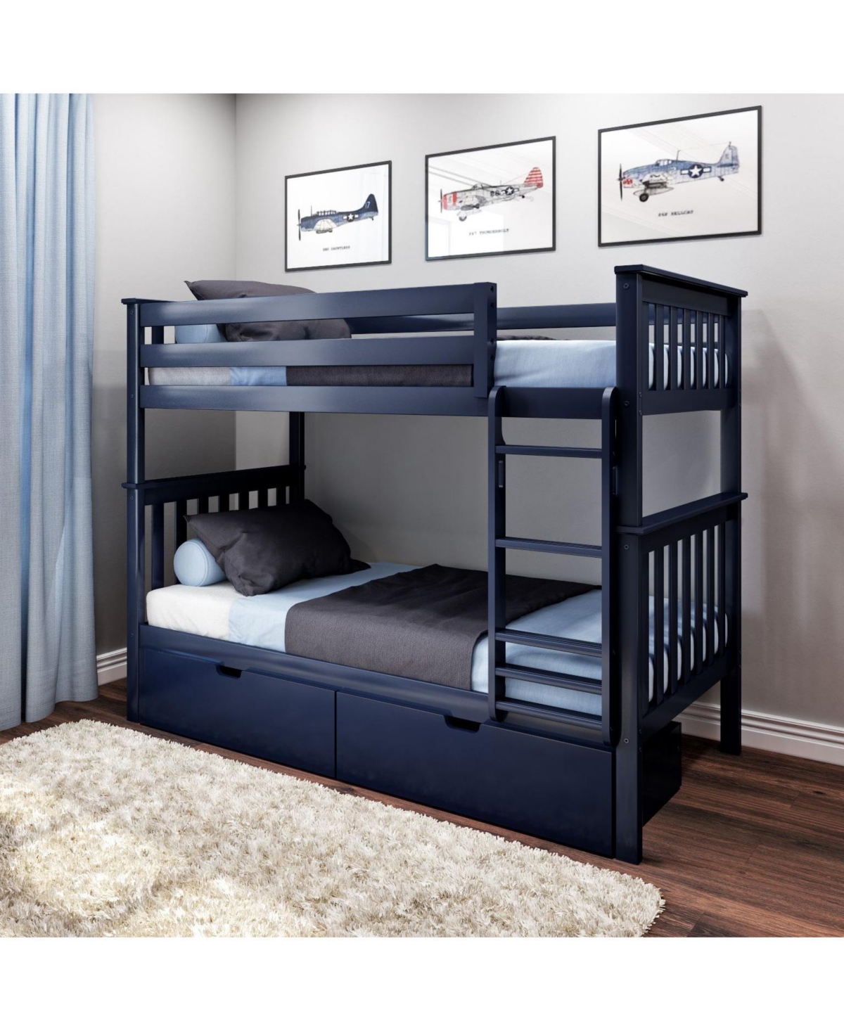 Click here for Max and Lily Solid Wood Twin over Twin Bunk Bed fo... prices
