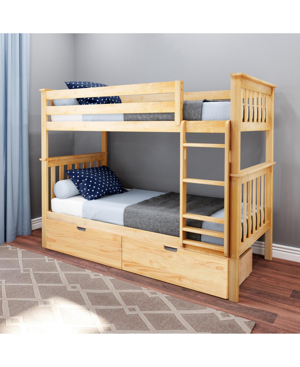 Click here for Max and Lily Solid Wood Twin over Twin Bunk Bed fo... prices