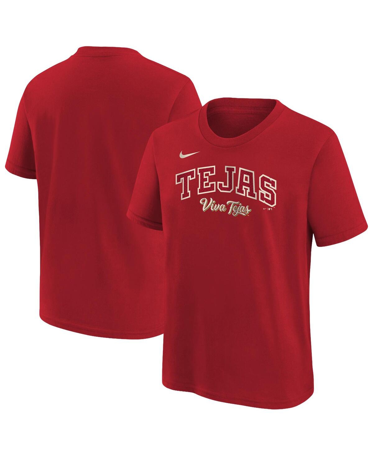 Click here for Nike Big Boys and Girls Red Texas Rangers 2026 Cit... prices