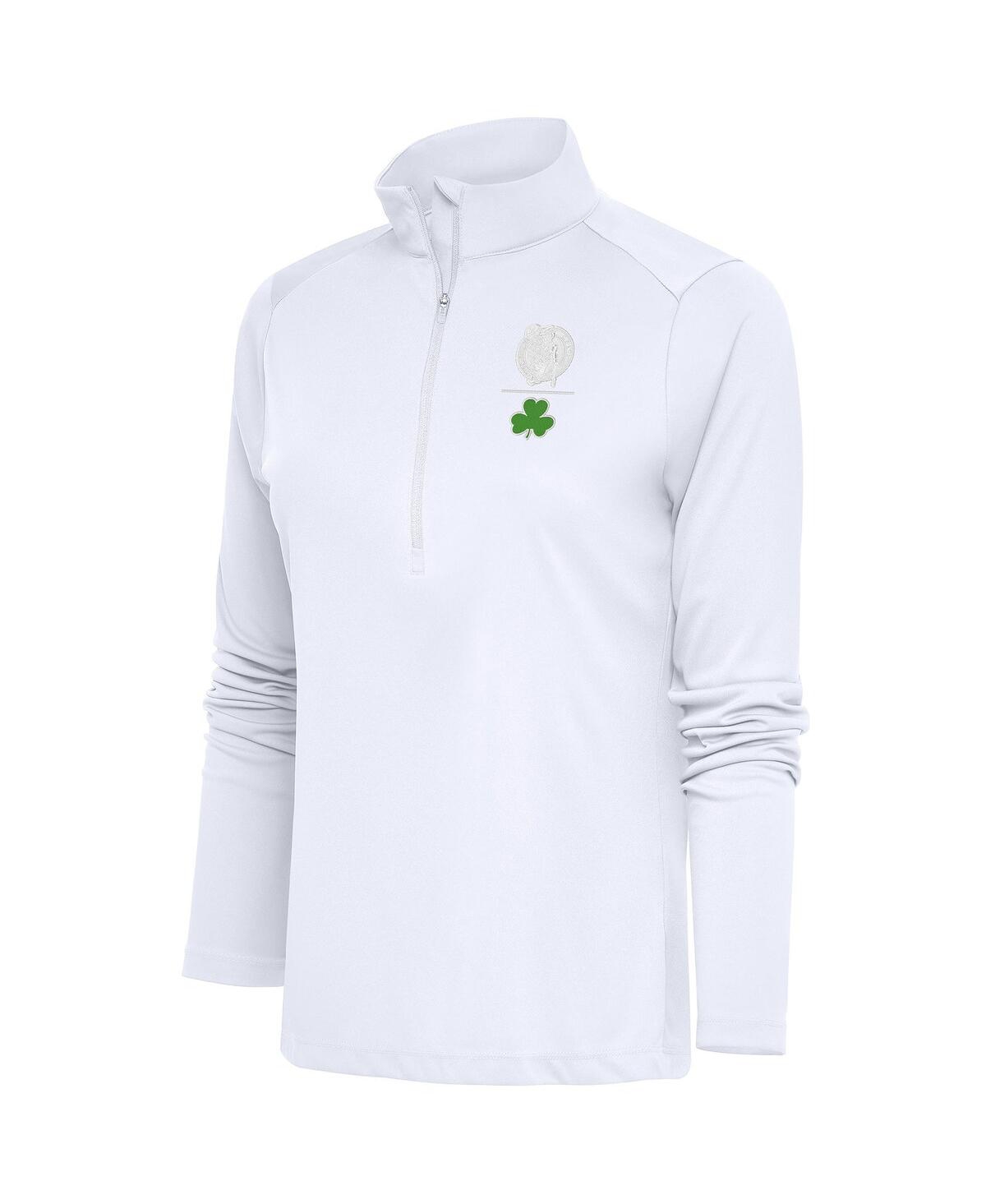 Click here for Antigua Womens White Boston Celtics Shamrock Tribu... prices