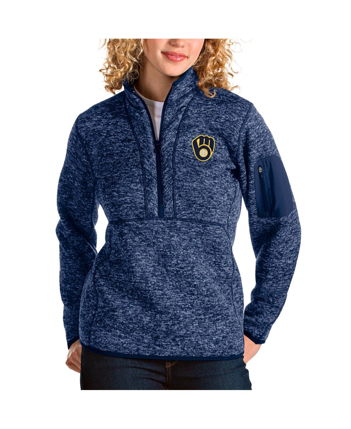 Click here for Antigua Womens Heather Navy Milwaukee Brewers Fort... prices