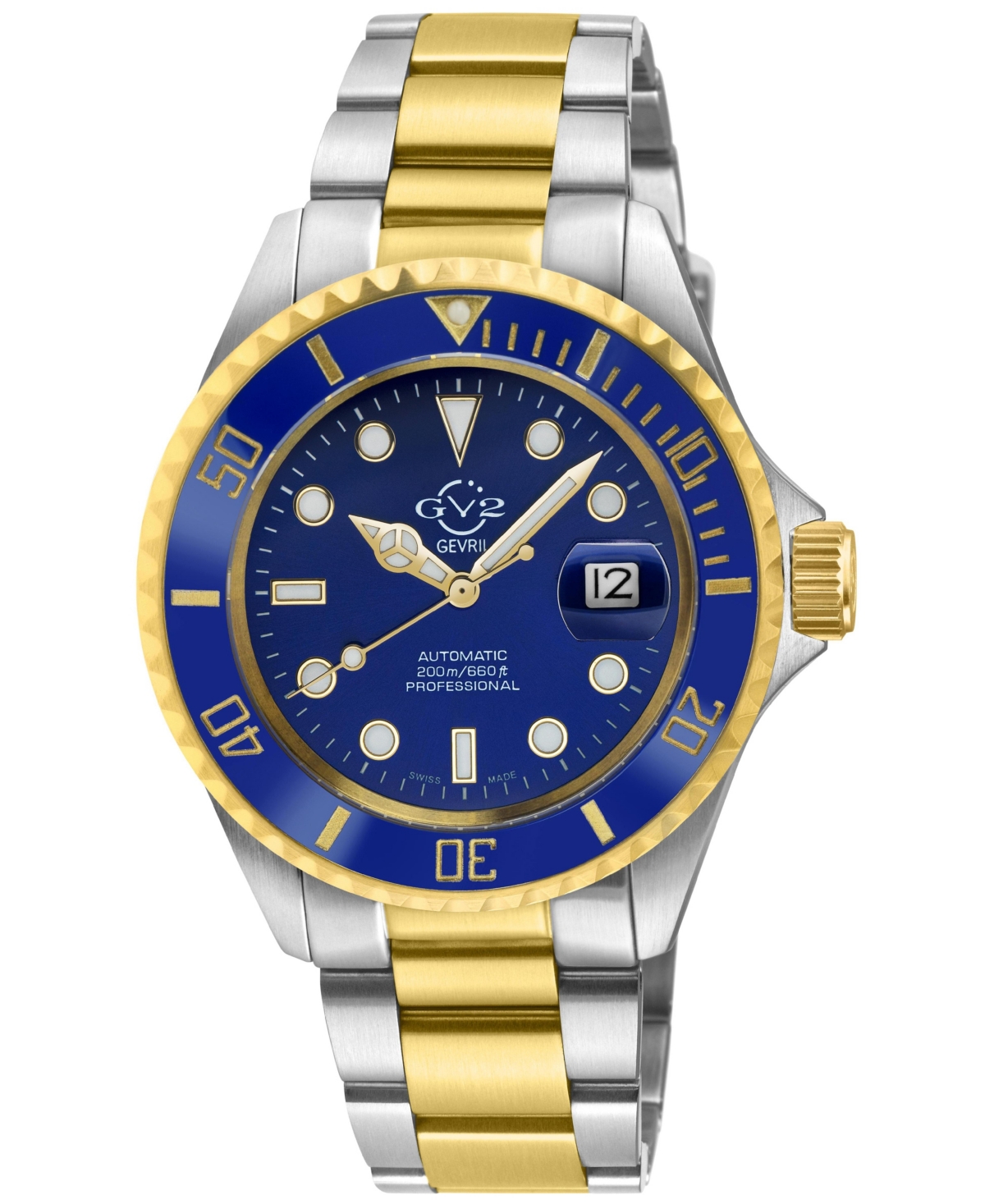 Click here for GV2 by Gevril Mens Liguria Swiss Automatic Two ton... prices