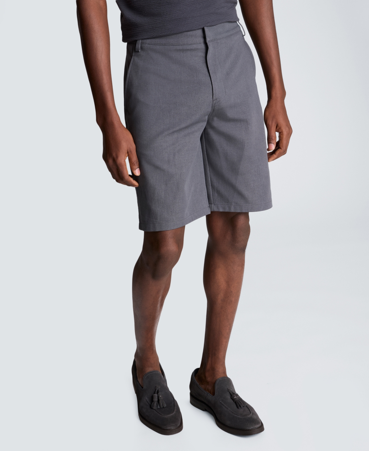 Click here for Kenneth Cole Mens 8 Washed Denim Shorts - Charcoal prices